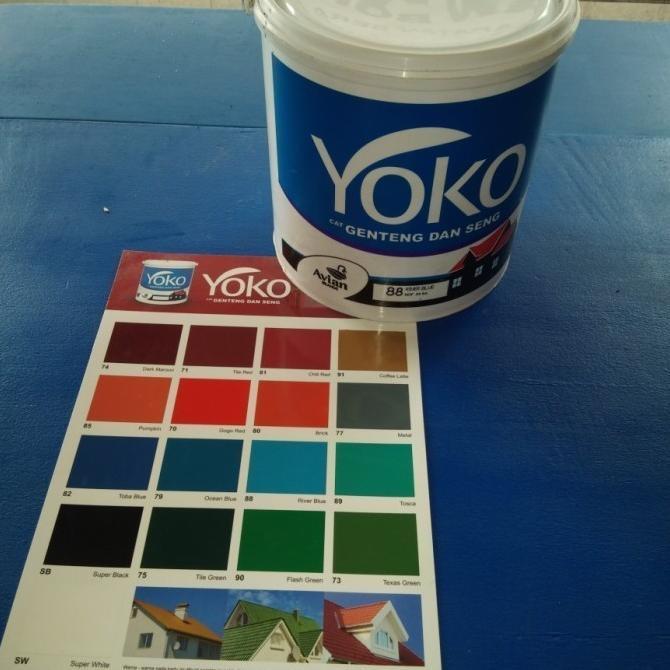 CAT GENTENG YOKO SENG ASBES AVIAN GALON 4KG X ROOF PAINT DULUX MOWILEX ...
