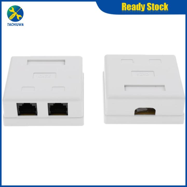 tachiuwa 2x Cat6 Double Ports Surface Mount Outlet Box Face Plate | Lazada PH