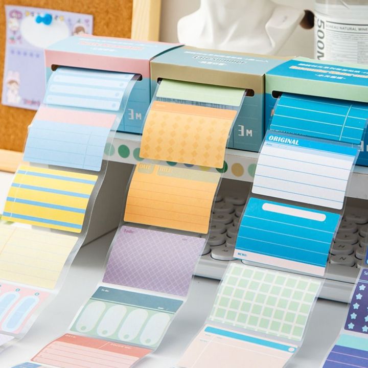WENQI Sticky Reminder Pull-out Roll Label Sticker Journal Agenda ...