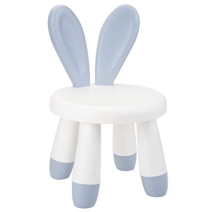 Child Rabbit Ear Backrest Chair, Plastic Red Kid Toddlers Back Support ...