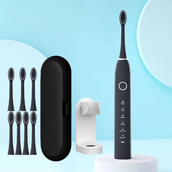 Ultrasonic Electric Toothbrush Sonic Rechargeable For Adults 6 Speed ...