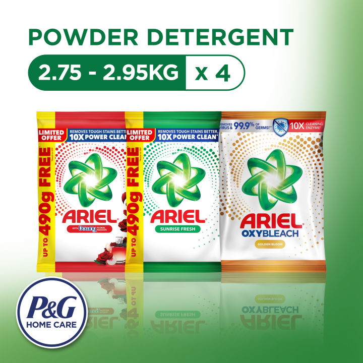[Bundle of 4] Ariel Powder Detergent Sunrise Fresh Floral Passion ...