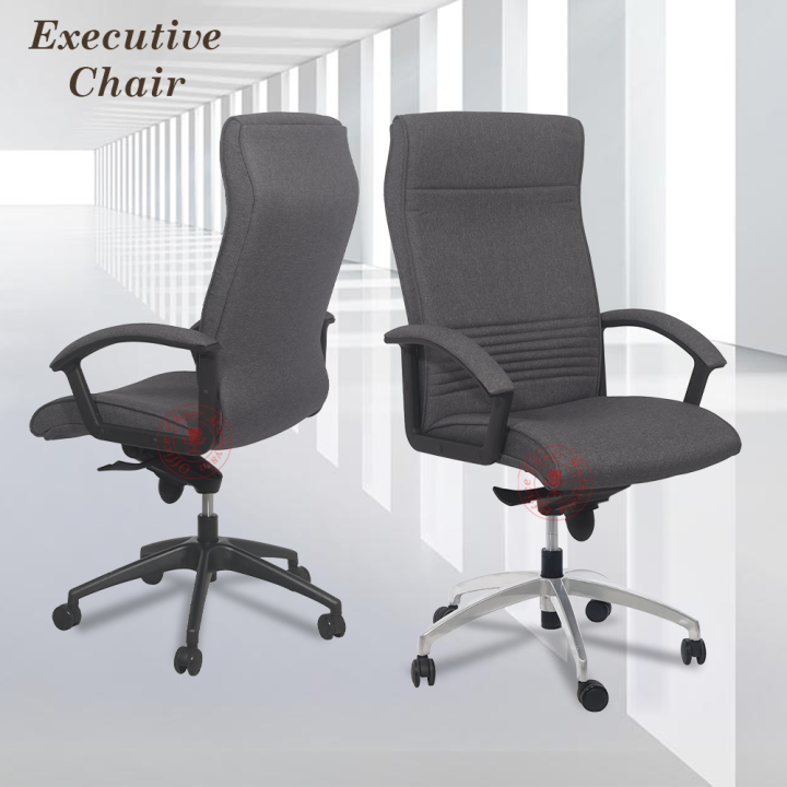 Executive Fabric & PU Leather Office Chair / High Back Office Chair ...