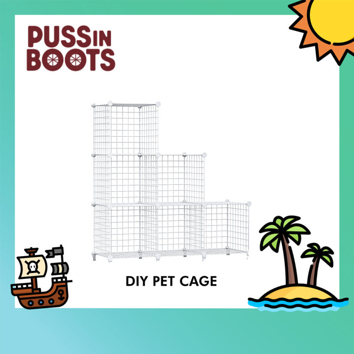 DIY panel DIY cage pet cage fence dogs rabbits cats Sangkar Kucing CC ...