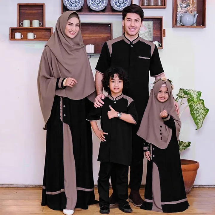 Family Set Baju Keluarga Famset Couple Family Busana Muslim Gamis ...