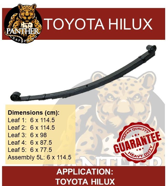 Molye / Leaf Spring for Toyota Hilux 1988-97 Front (MATIBAY) | Lazada PH