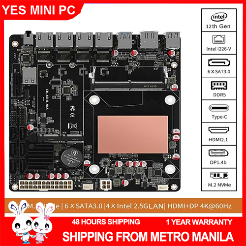 Local Manila shipment NAS Motherboard N100 N305 DDR5 NVME HD DP Dual ...