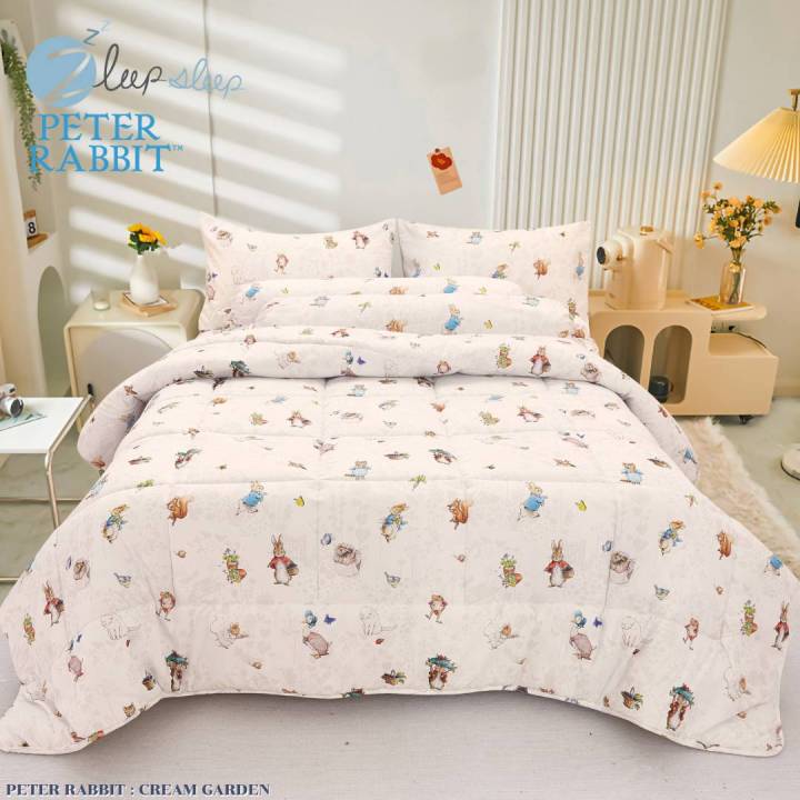 ชุดผ้าปูที่นอนรวมผ้านวม Peter Rabbit เนื้อผ้าคอตตอนเจอซี่ ลิขสิทธิ์แท้จากอังกฤษ | Lazada.co.th