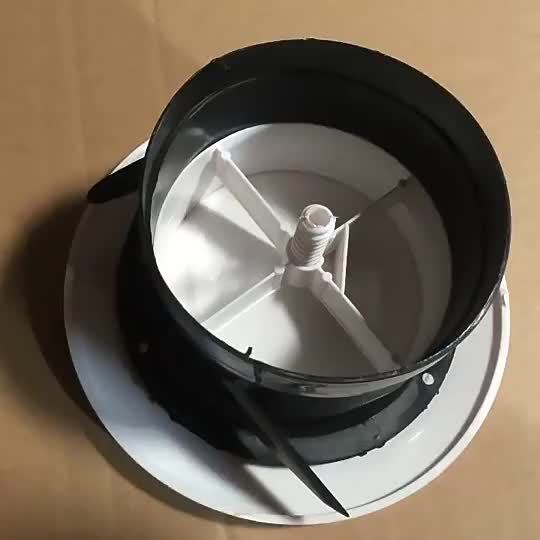 Ventilation plastic round ceiling grille for HVAC system ABS round ...