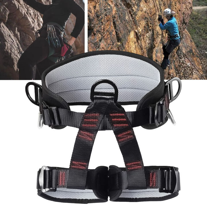 Outdoor Rock Climbing Versatile Rappelling Half Body Harness Safety ...