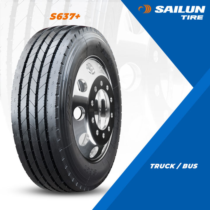 Sailun Tires r17.5 S637+ 205 75 R17.5 Radial 14PR RIB Tubeless Truck Bus Tires | Lazada PH