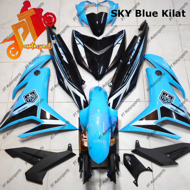 Yamaha Y15 V1 V2 Cover Set 150 Exciter Kings 2021 Matt Sky Kilat Sky ...