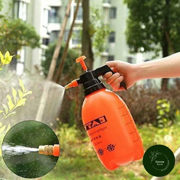 Handheld Garden Sprayer - 2 Liter Pump Pressure Water Sprayer also for ...