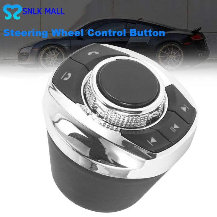 Universal Car Wireless Steering Wheel Control Button with LED Light 8 ...