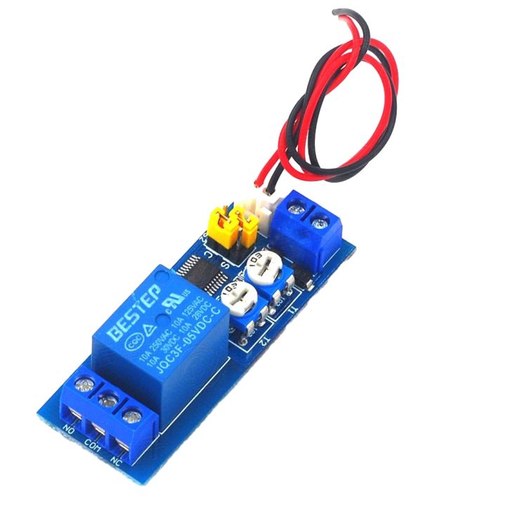 DC 5V 12V 24V Adjustable Cycle Delay Timing Time Relay Board 0-100 ...