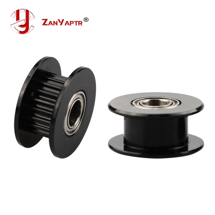 2GT 20 Teeth Idler Pulley black color Width 6mm Bore 3/4/5mm with ...