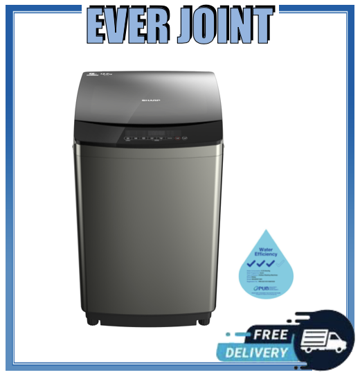 [Basic Installation] Sharp ES-F120G [12kg] Top Load Washing Machine ...