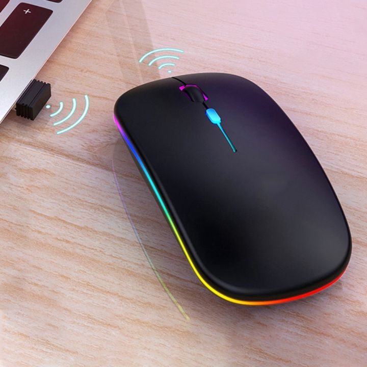 luckluck Wireless Mouse Rechargeable Computer Mouse for Laptop Computer ...