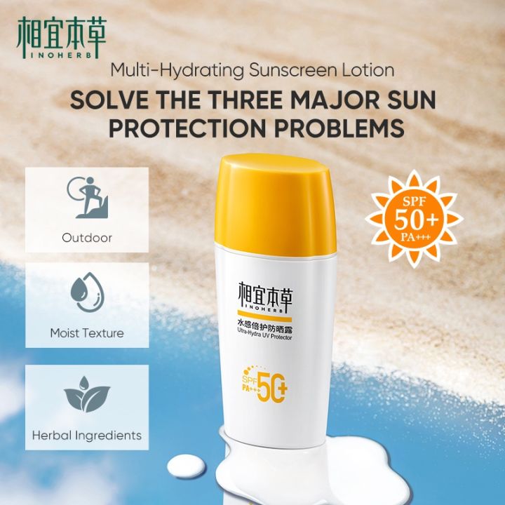 Inoherb Ultra-Hydrating UV Protector Sunscreen Lotion 50g SPF50+ PA ...