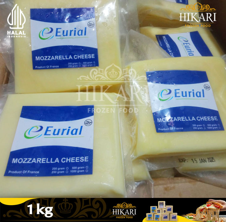 Keju Mozzarella Eurial - Mozzarella Chesse Eurial 1kg | Lazada Indonesia