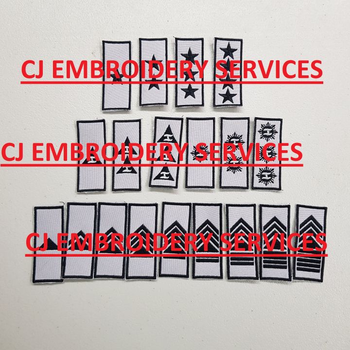 NAVY RANK INSIGNIA EMBROIDERY PATCHES | Lazada PH