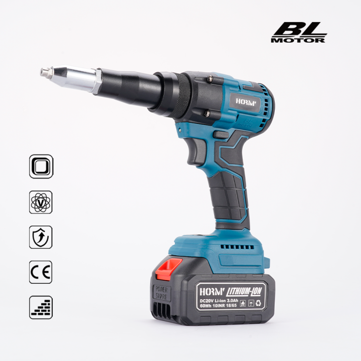 Brushless Electric Rivet G-un Cordless Rivet Nut Machine With LED Light ...