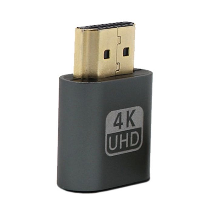 HDMI-Compatible Virtual Display 4K Emulator Adapter DDC EDID Dummy Plug ...
