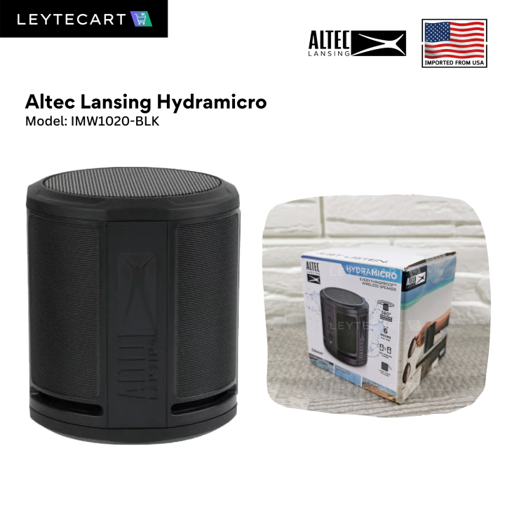 Altec Lansing HydraMicro Waterproof Bluetooth Speaker IMW1020-BLK ...