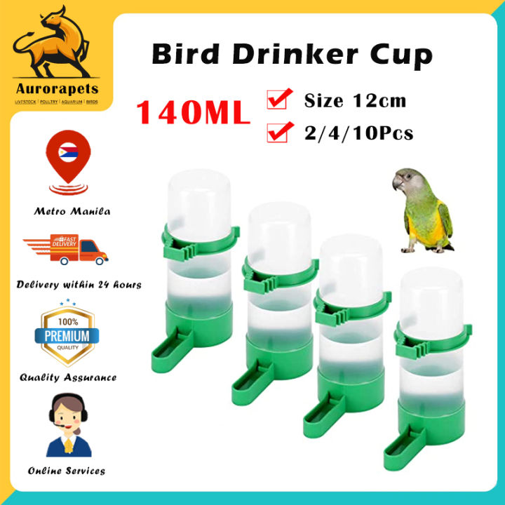 140ML Bird Water Drinker Feeder Lovebirds Automatic Drinking Fountain ...
