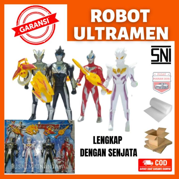 Mainan Robot Ultraman Ultramen + senjata Ultraman z Ultraman ORB ultraman geed Ultraman Zero ...