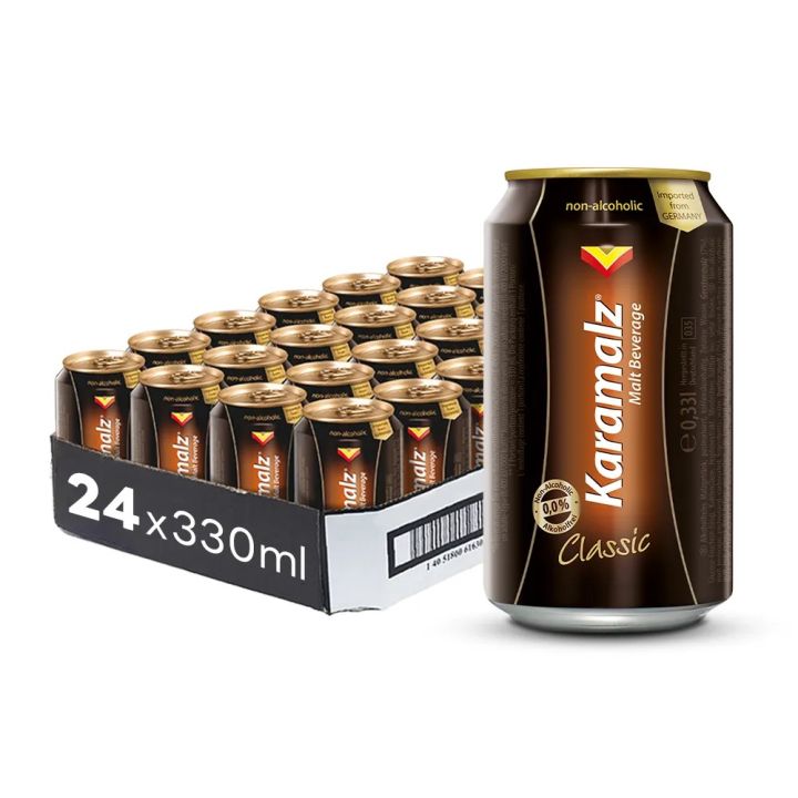 Karamalz Classic Malt Beverage 330 ml 24 can คาราไมลส์เครื่องดื่มมอล์ต รสคลาสสิค 330 มล. 24 ...