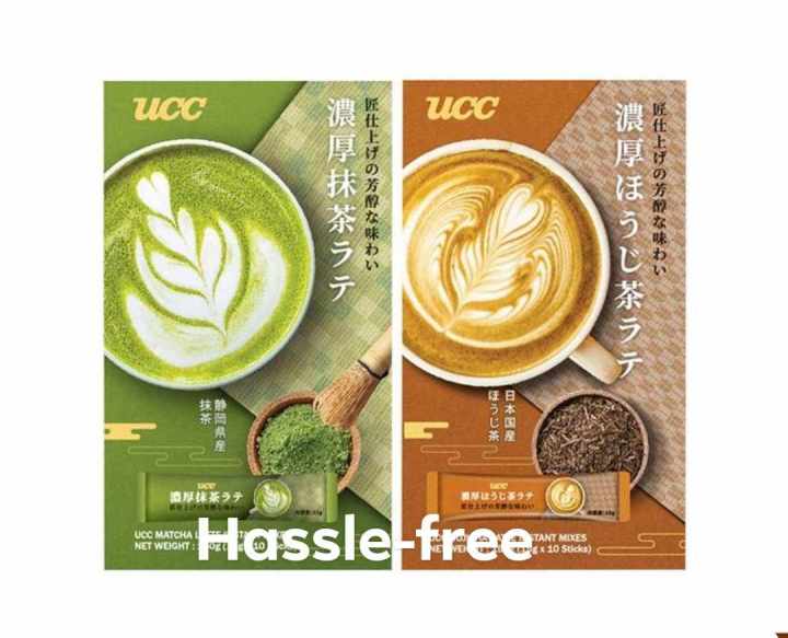 UCC HOJICHA LATTE/MATCHA LATTE INSTANT MIXES (10 X 15g) MADE IN ...
