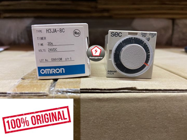 OMRON H3JA-8C TIMER 24VDC 30 SECONDS H3JA8CDC24V30S | Lazada