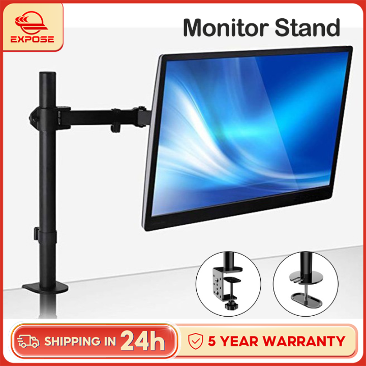 Monitor Stand Desk Mount Fully Adjustable Ergonomic Swivel Monitor ...