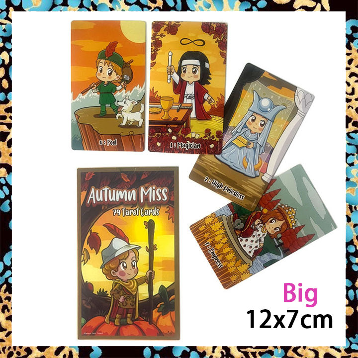 Autumn Miss Tarot Card Deck | Standard Big Size 12x7cm | 79 Sheets ...
