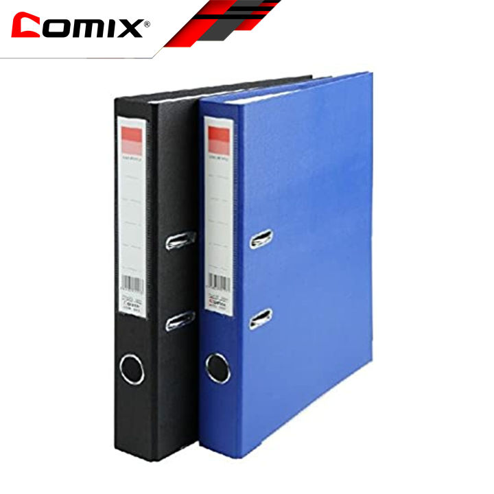 Comix A4 Size Lever Arch File with Inner Side pockets, 2-Holes 7cm ...