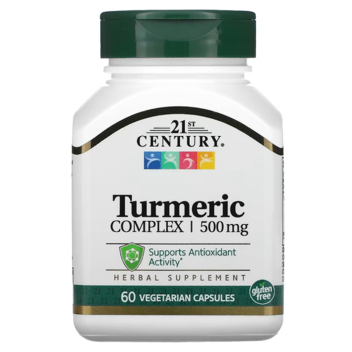 21st Century Turmeric Complex 500mg Supports Antioxidant Activity - 60 ...