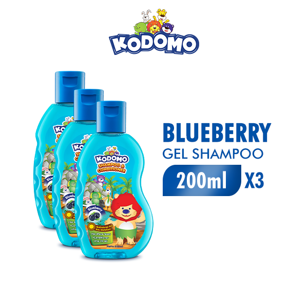 [Paket isi 3] KODOMO Shampoo GEL BLUEBERRY Botol 200ML | Lazada Indonesia