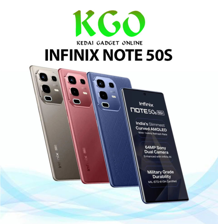 Infinix Note 50s 5G Smartphones 256gb/8gb - Original Malaysia Set | Lazada