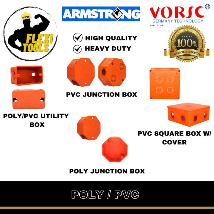 PVC / POLY UTILIT BOX/ SQUARE BOX W. COVER / JUNCTION BOX | Lazada PH