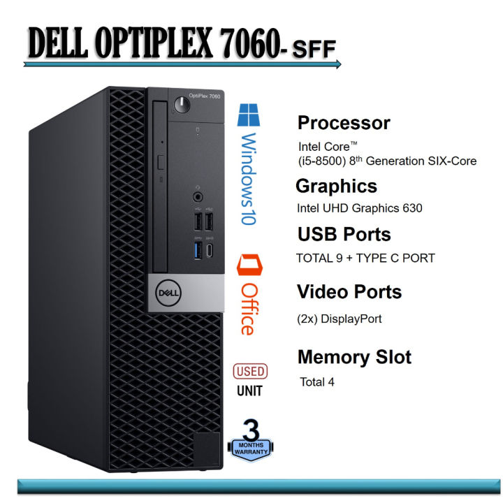 Dell Optiplex I5-8GEN desktop 8GB 500GB 20 inch monitor | Lazada PH