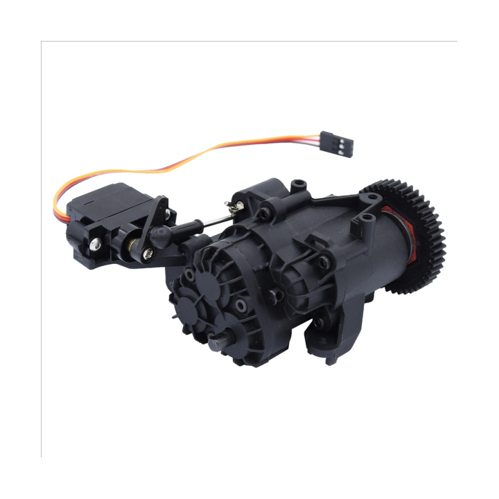 1 PCS 2 Speed Transmission Gearbox Black Metal+Plastic for 1/10 RC ...