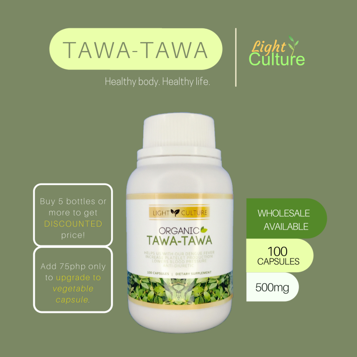 Tawa-tawa Capsule (100caps/500mg) Herbal Supplement | Lazada PH