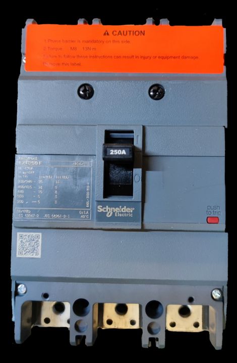 Schneider 250A 3 Pole Industrial Circuit Breaker 250AF 18KAIC 400V Easy ...