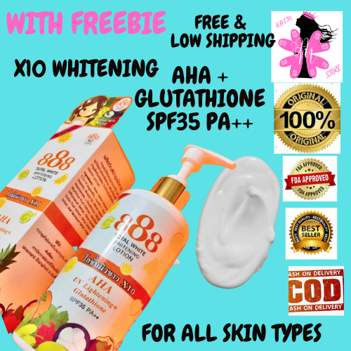 888 Total White Whitening Lotion KD ORIGINAL ADEM STORE | Lazada PH