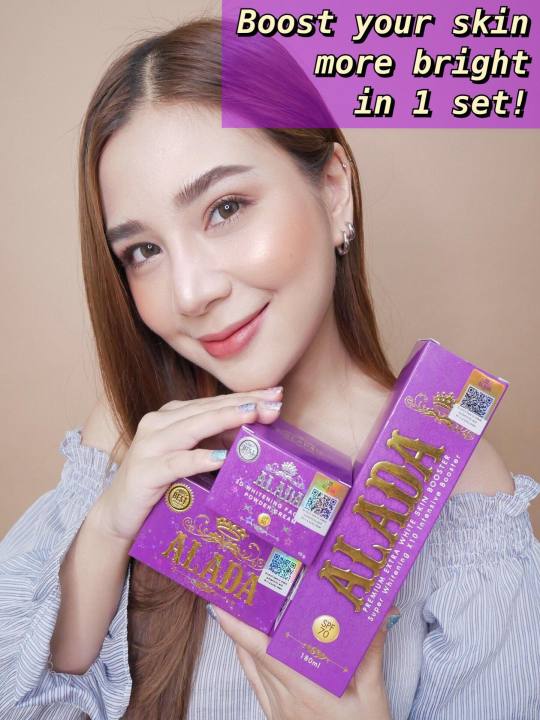 ALADA Whitening Set soap body lotion 3d face cream | Lazada PH