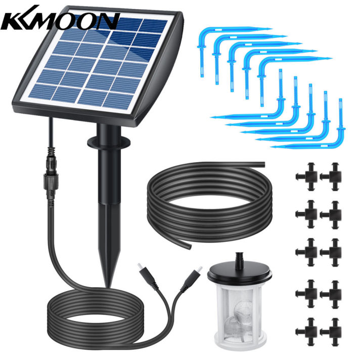 KKmoon solar panel Irrigation Solar Auto Watering System Solar Powered ...