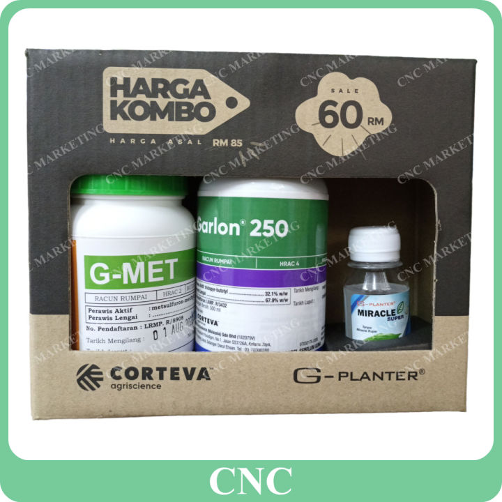 Garlon 250 CVP Set G-Met Miracle Herbicide Racun Rumput Rumpai ...