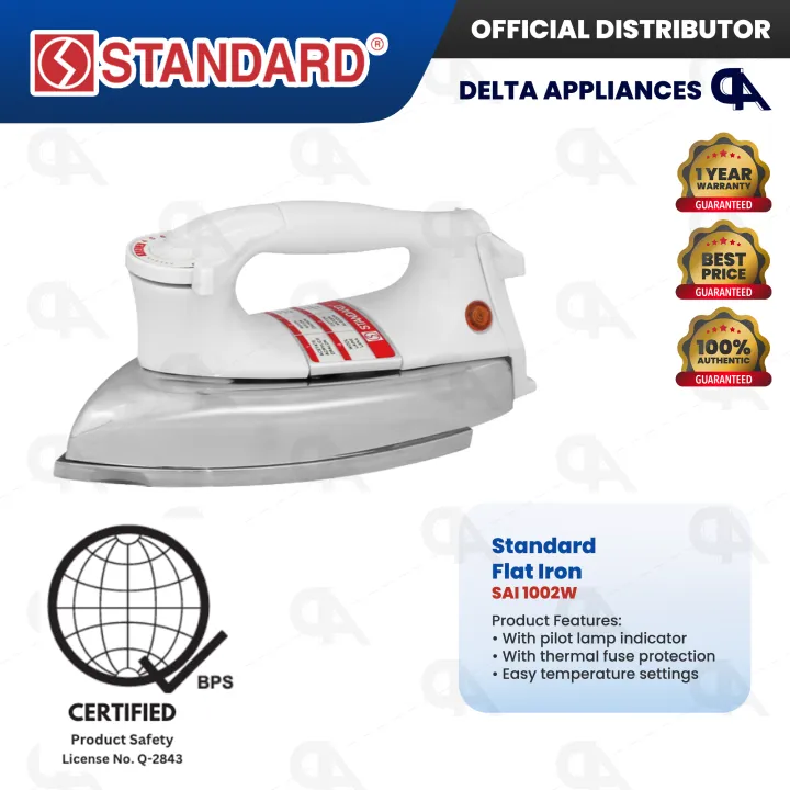 Standard Flat Iron Heavy Duty Automatic Original 1 Year Warranty SAI ...