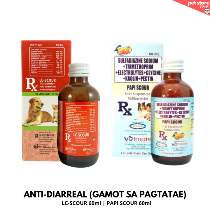 Anti Diarhea Anti Bacterial for Dogs and Cats - LC SCOUR 60ml or PAPI ...